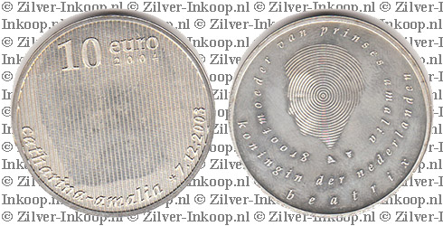 Zilveren Euro's waarde. Koers zilveren 5 & 10 Euro Nederland prijs.